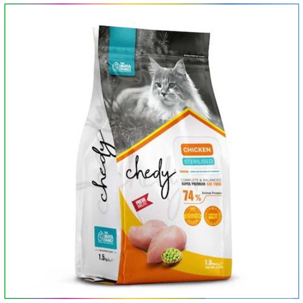 Chedy Kısırlaştırılmış Tavuklu Yetişkin Kedi Maması 10 Kg