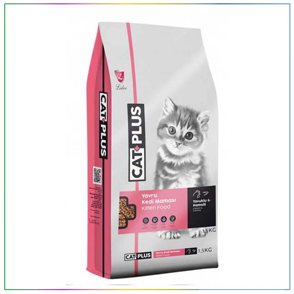 CatPlus Tavuklu Hamsili Yavru Kedi Maması 1,5 Kg